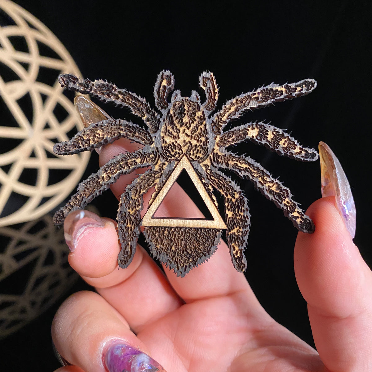 Mini Arachnid / Tarantula / Spider Sphere Stand – Aura Merkabah