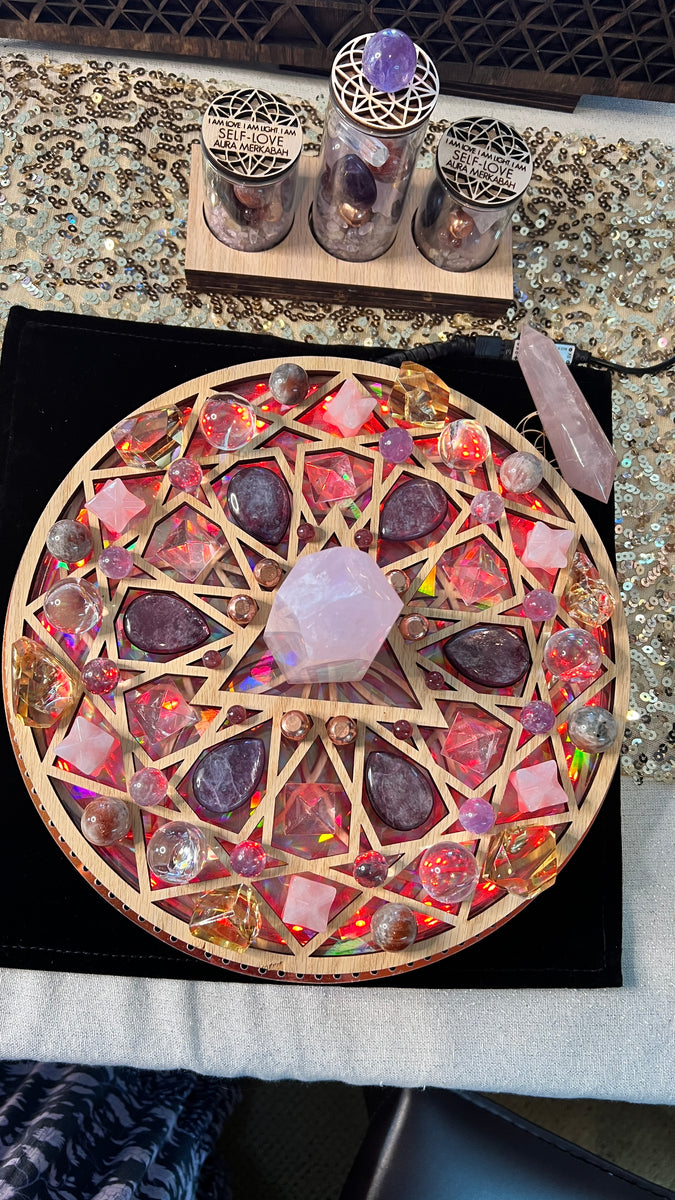 PRE-ORDER Holographic Infinity Light / Radiant Crystal Grid – Aura Merkabah